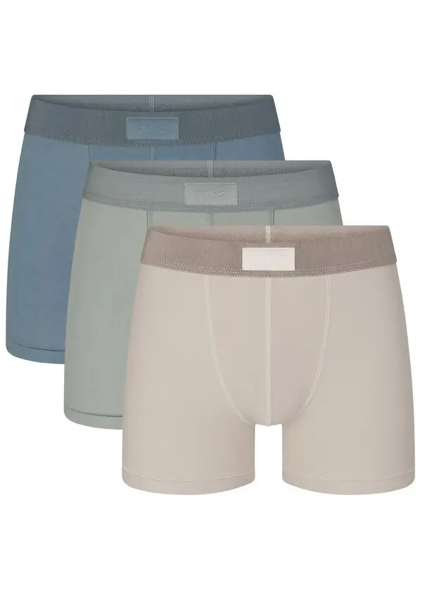 SKIMS Cotton-blend 3' Boxer Briefs - Multicoloured 1