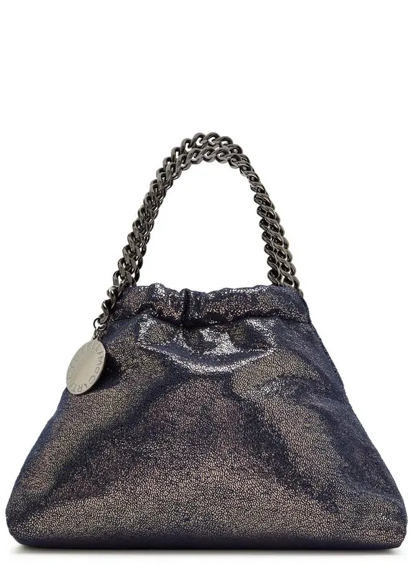 Stella McCartney Falabella Mini Drawstring Tote Bag - Navy