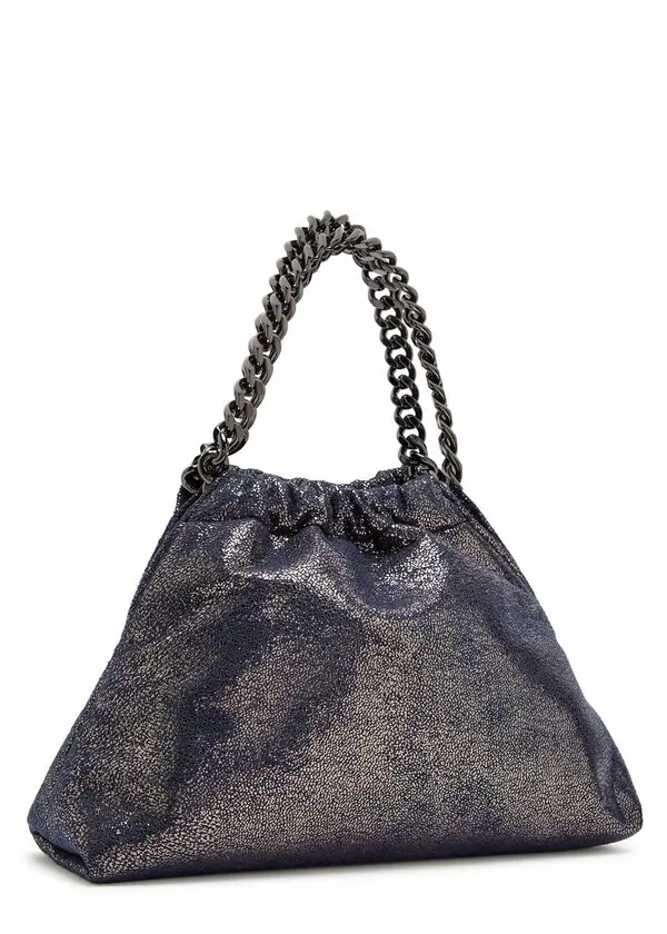 Stella McCartney Falabella Mini Drawstring Tote Bag - Navy