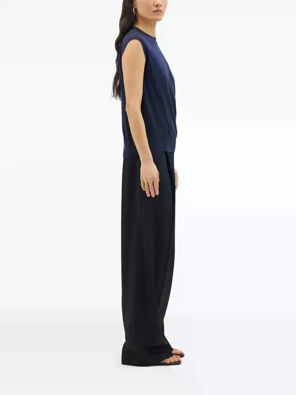 Another Tomorrow Sleeveless Wool Top