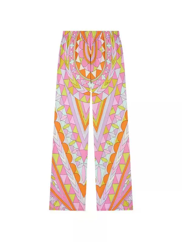 Emilio Pucci Geometric Print Trousers - Pink