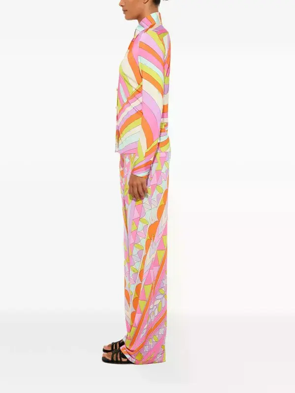 Emilio Pucci Geometric Print Trousers