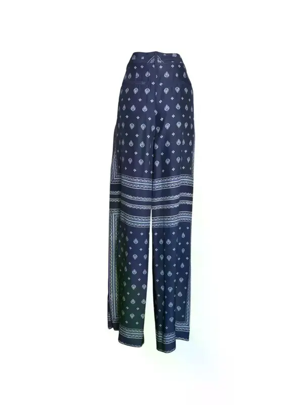 Seafarer Bandana Print Pleated Trousers