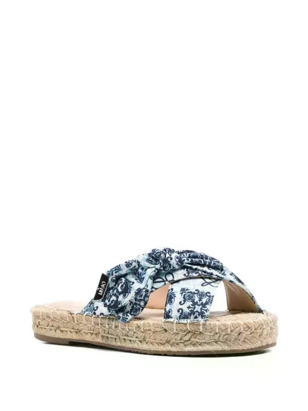 Liu Jo Paisley-print Braided Sandals