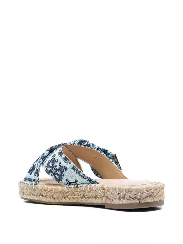 Liu Jo Paisley-print Braided Sandals