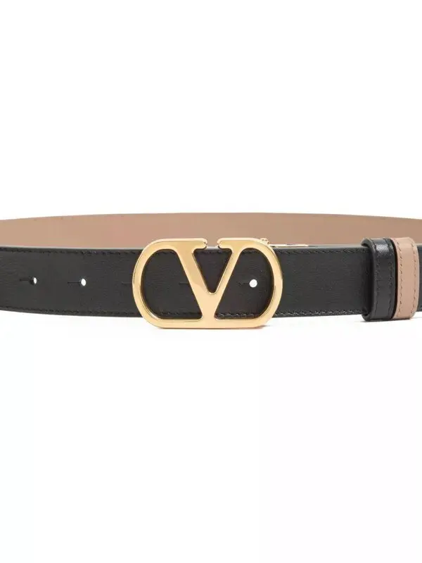 Valentino Garavani Vlogo Signature Reversible Belt - Black