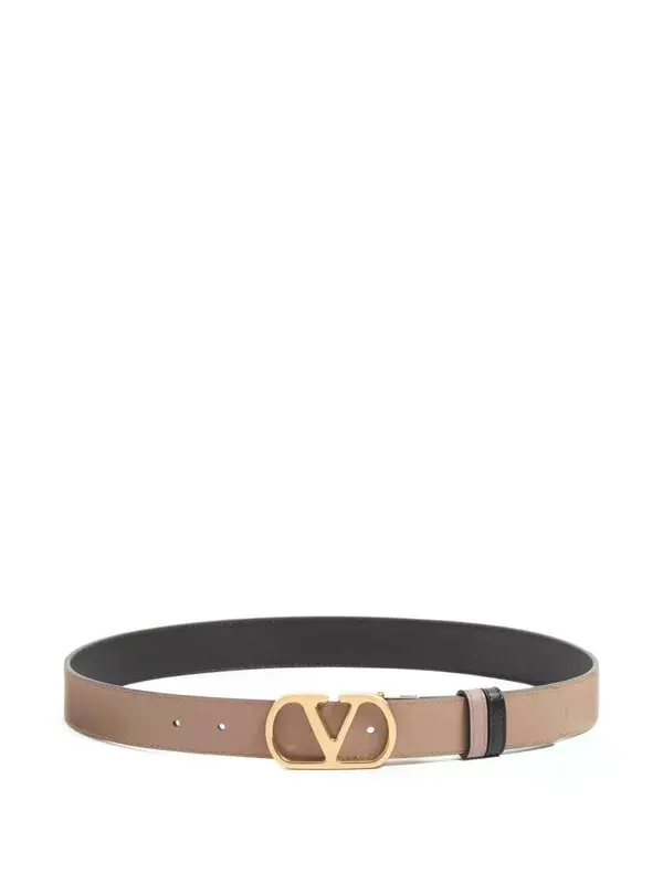 Valentino Garavani Vlogo Signature Reversible Belt - Black
