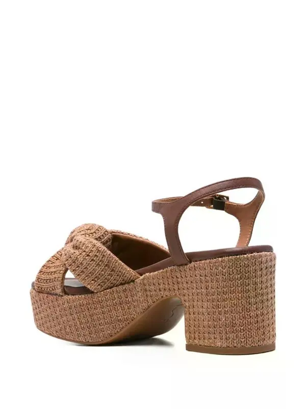 Unisa Kasidi Knotted Raffia-effect Sandals