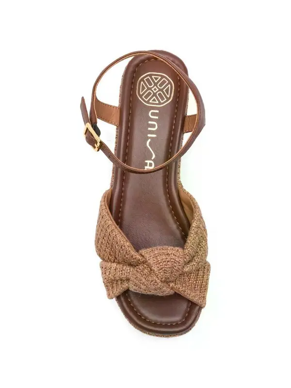 Unisa Kasidi Knotted Raffia-effect Sandals