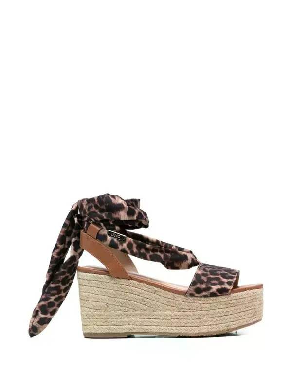Liu Jo Leopard-print Wedge Sandals