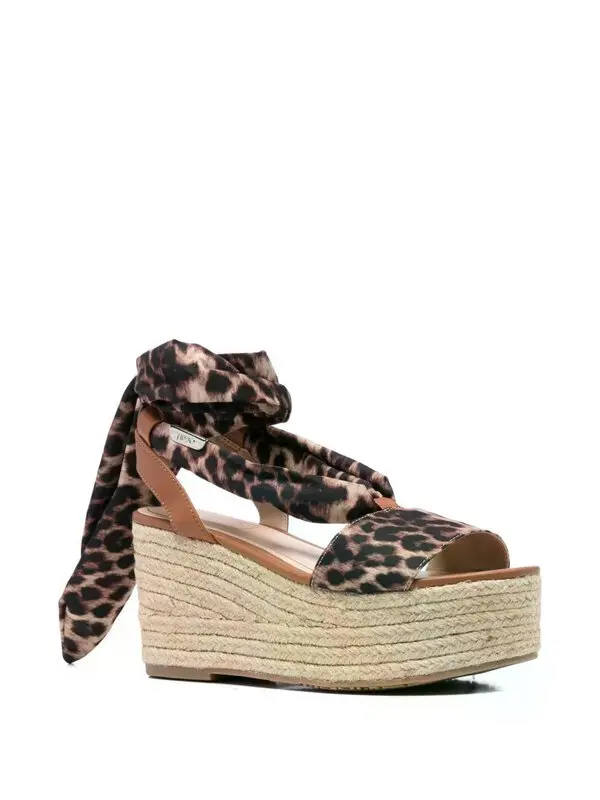 Liu Jo Leopard-print Wedge Sandals