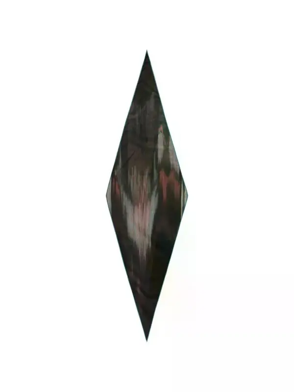 Zegna Diamond-shaped Pleated Scarf - Black