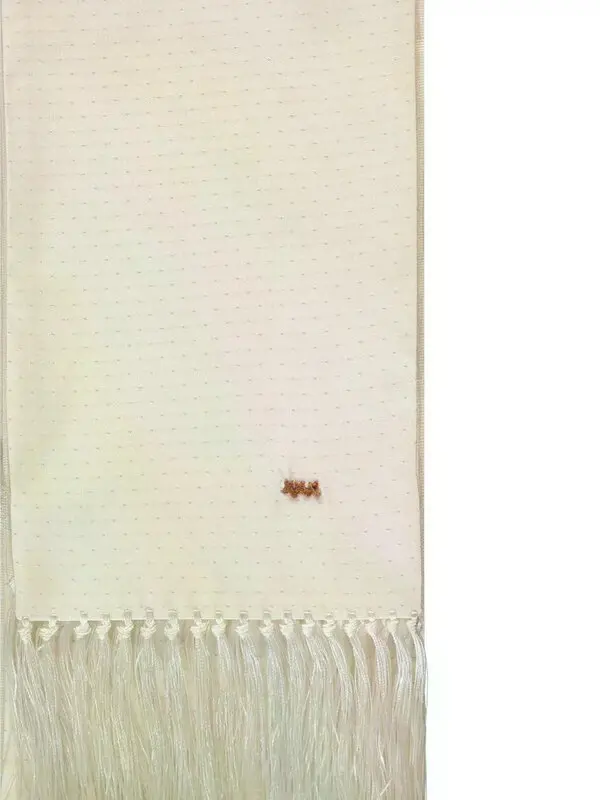 Zegna Fringe-trimmed Embroidered Scarf