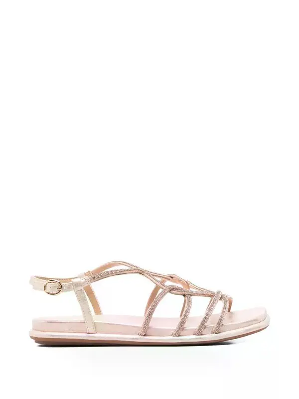 ALMA EN PENA Crystal-embellished Caged Sandals