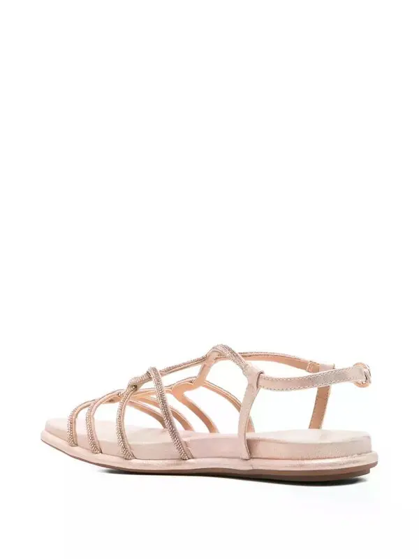 ALMA EN PENA Crystal-embellished Caged Sandals