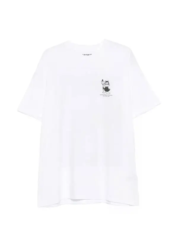 Carhartt Work In Progress Bumper Car Graphic-print T-shirt - White