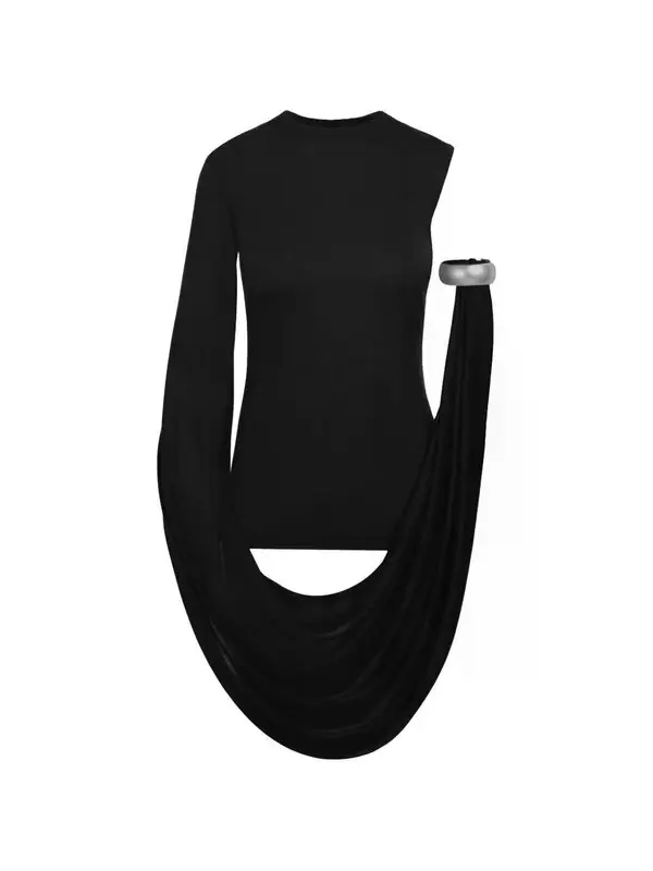 SEEN USERS Iconic Bracelet One-shoulder Top - Black