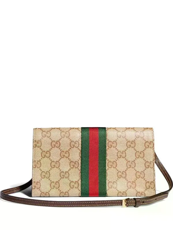 Gucci Gg Supreme Web-stripe Tote Bag