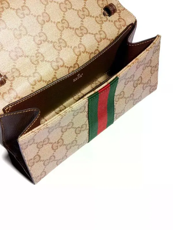 Gucci Gg Supreme Web-stripe Tote Bag