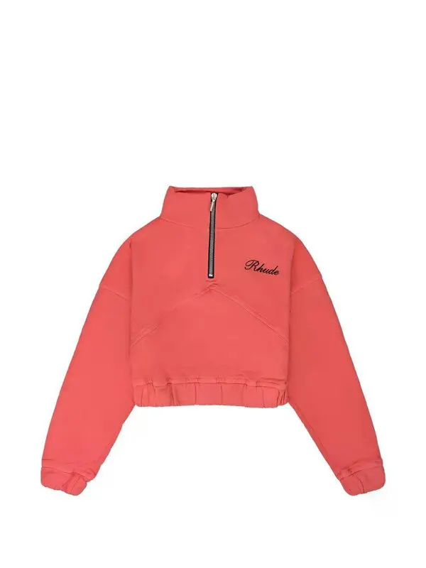 Rhude Cropped Quarter-zip Jacket