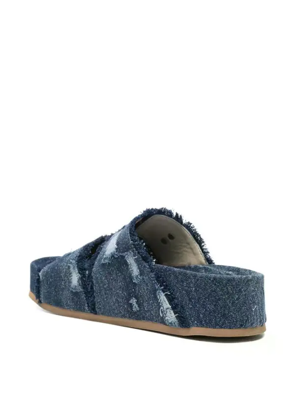 COLORS OF CALIFORNIA Distressed Buckle-fastening Sandals