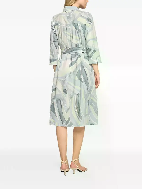 BETTY BARCLAY Abstract Print Belted Dress