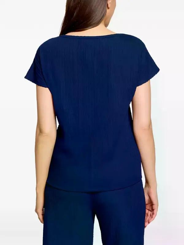 BETTY BARCLAY Textured Boat-neck Top