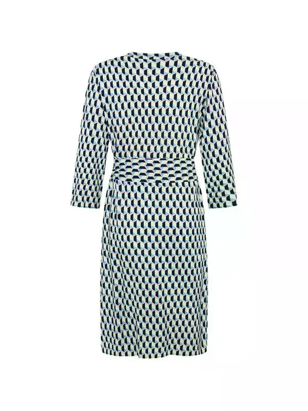 BETTY BARCLAY Geometric Print Belted Dress