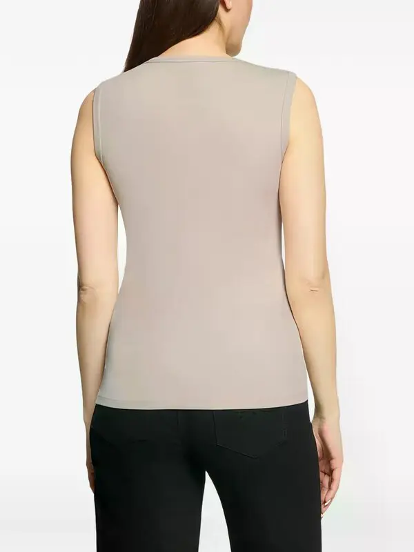 BETTY BARCLAY Rhinestone Embellished Ribbed Top