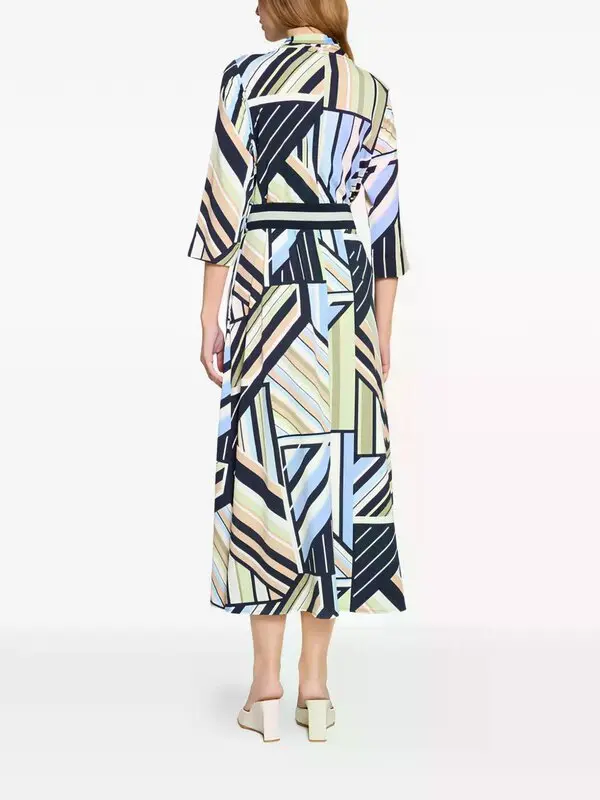 BETTY BARCLAY Geometric Print Belted Dress