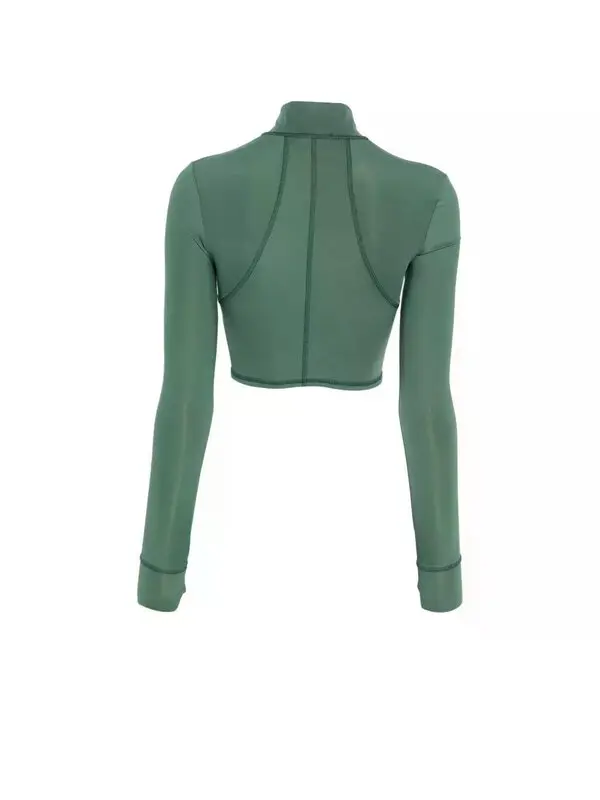 Patrizia Pepe Exposed Seam Zip-up Jacket - Green
