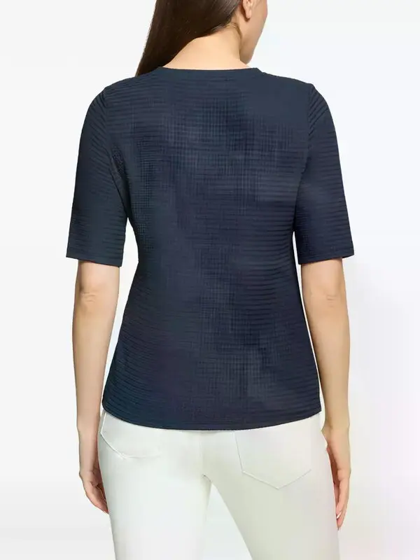 BETTY BARCLAY Textured Knit Short Sleeve T-shirt