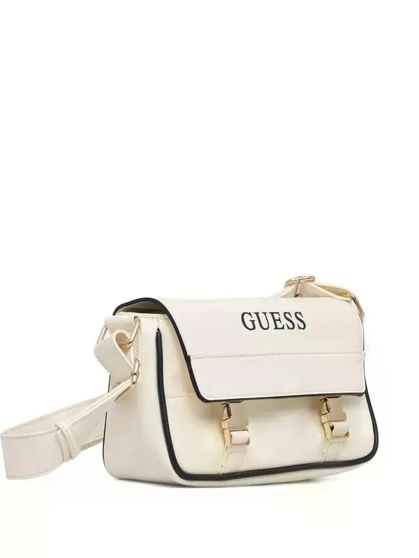 Guess Logo Print Buckle Shoulder Bag