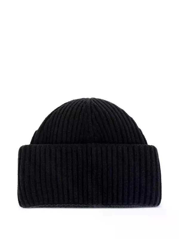 Canada Goose Logo Patch Ribbed-knit Beanie Hat