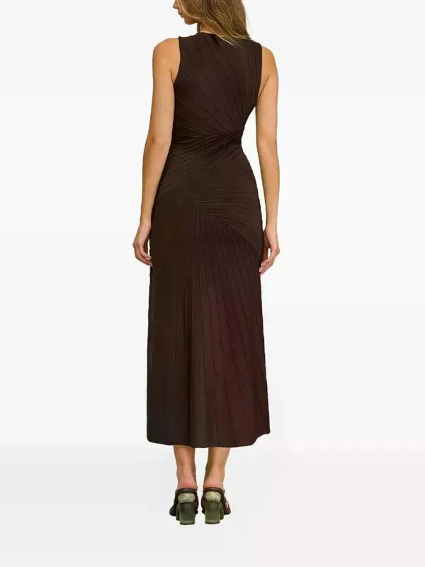 Cult Gaia Fen Pleated Midi Dress
