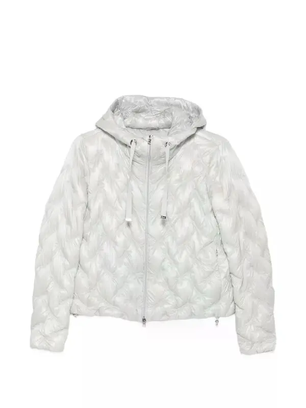 Herno Quilted Hooded Jacket - Grey