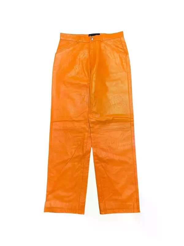 SP5DER Button-fastening Trousers - Orange