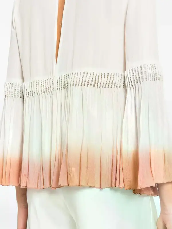 Elisabetta Franchi Pleated Ombré Effect Top