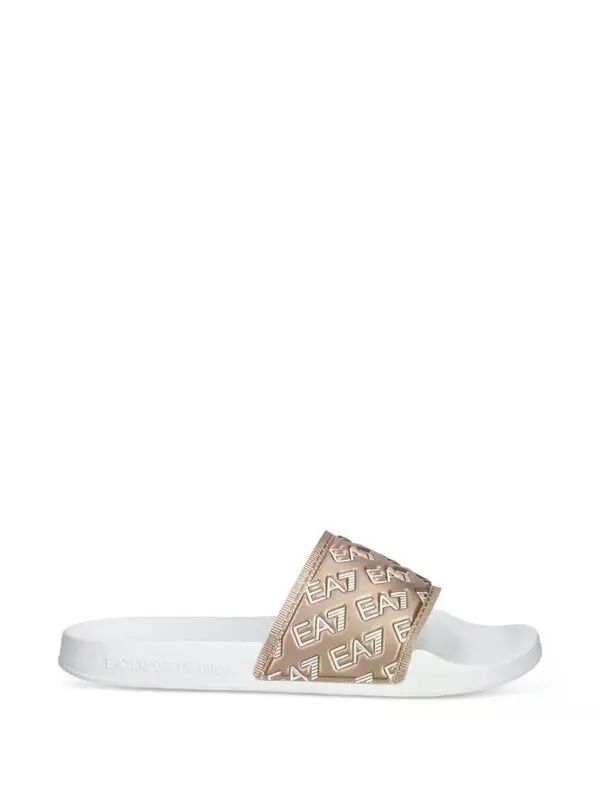 EA7 Logo-embossed Slides