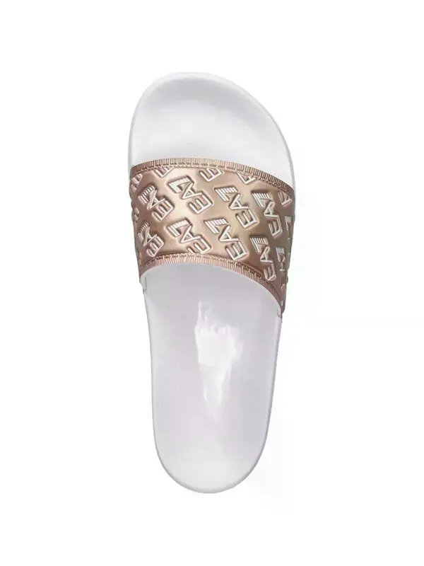 EA7 Logo-embossed Slides