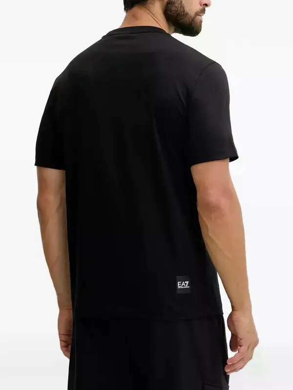 EA7 Logo-print Crew-neck T-shirt