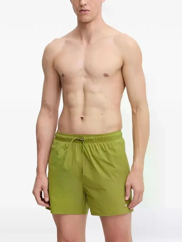 Armani Exchange Logo Patch Swim Shorts