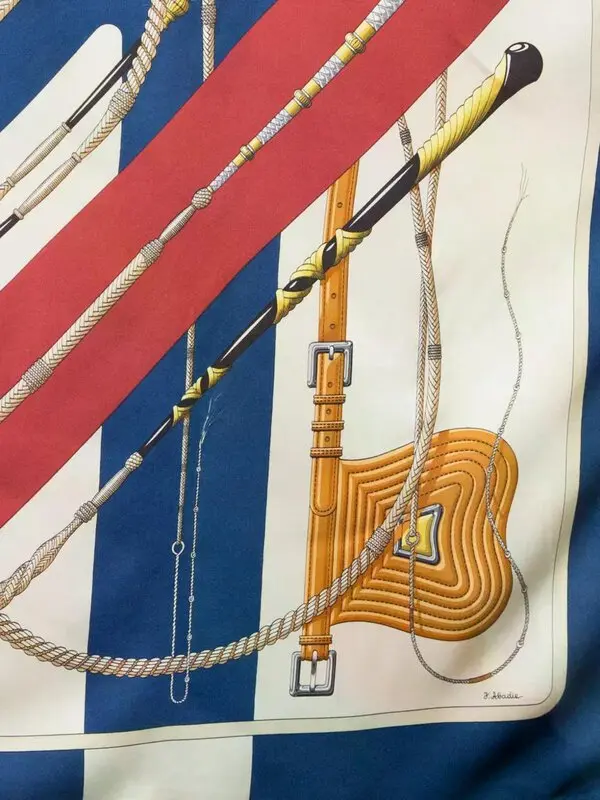Hermès 1979 Clic Clac Silk Scarf