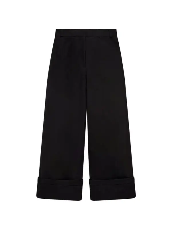 Another Tomorrow Cuffed Topstitched Trousers
