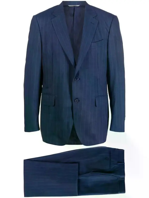 Canali Pinstripe Single-breasted Suit - Blue