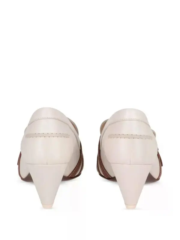 TOD'S Leather Heeled Loafers
