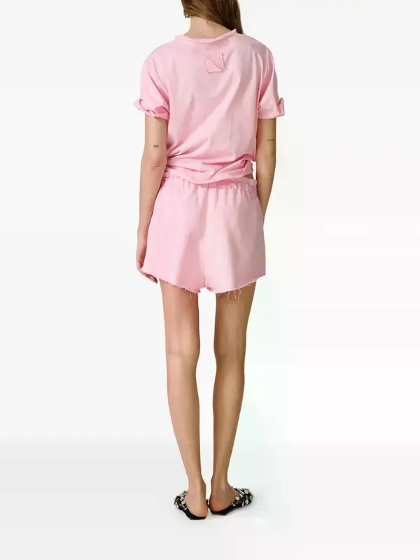 PNK Raw-edge Paperbag-waist Shorts