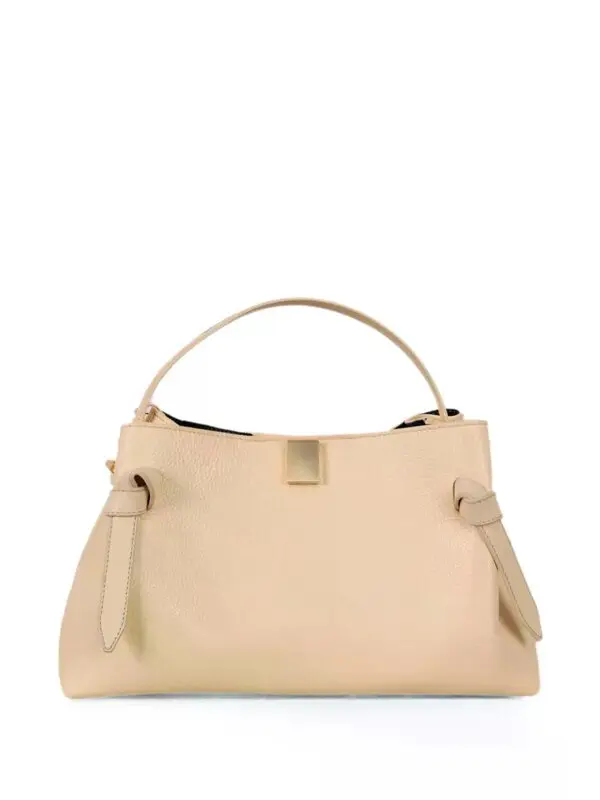 Yuzefi Leather Handbag With Knot Detail