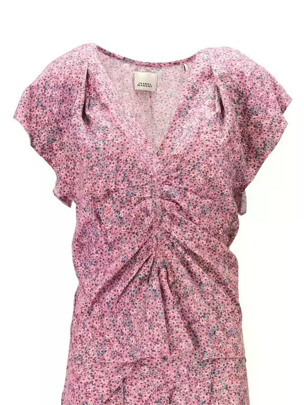 Isabel Marant Étoile Floral Print Ruched Top