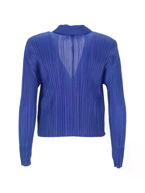 Issey Miyake Pleated V-neck Sweater